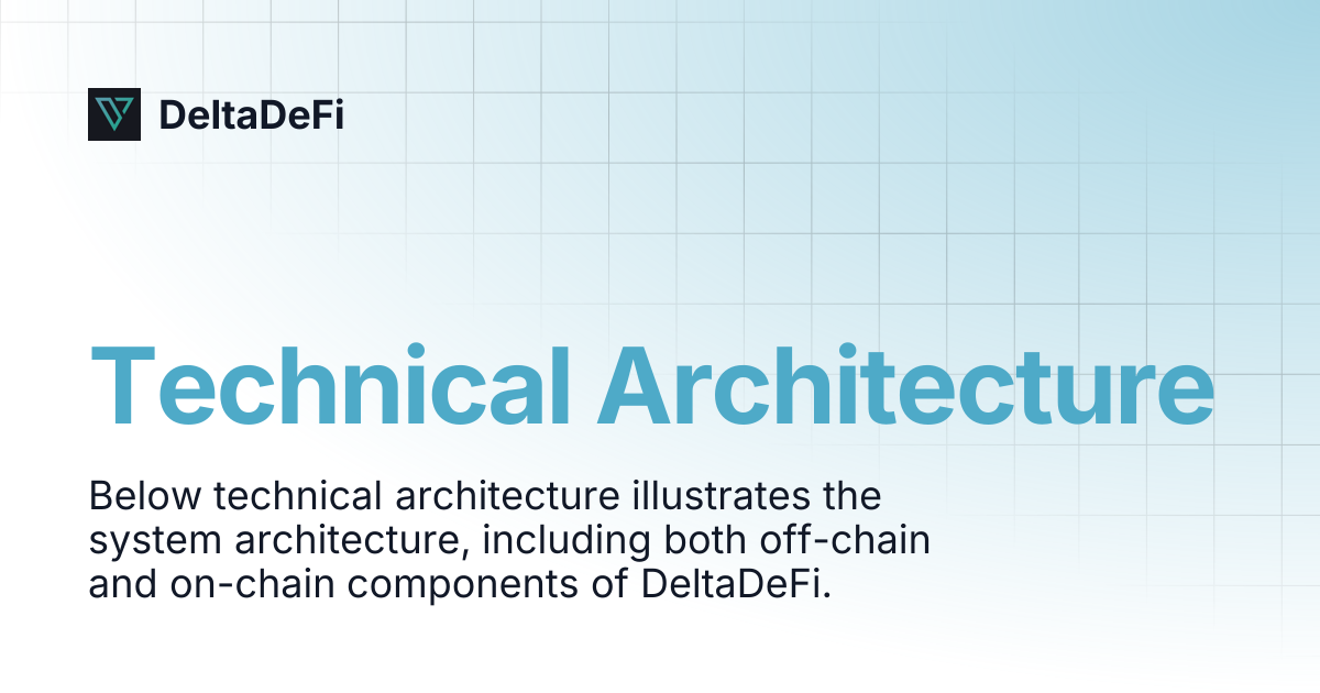 Technical Architecture | DeltaDeFi